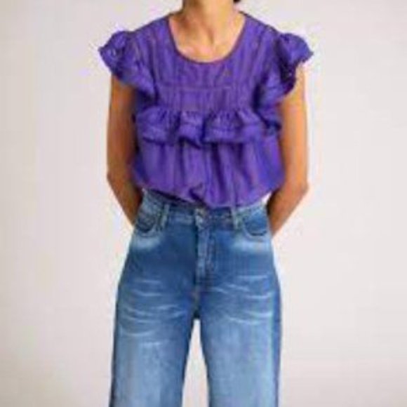 Munthe | Tops | Munthe Candidate Ruffle Top | Poshmark